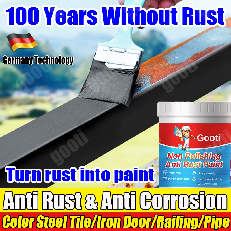 1kg Gooti Anti Rust Paint With Brush For Rusty Metal Steel Stair ...