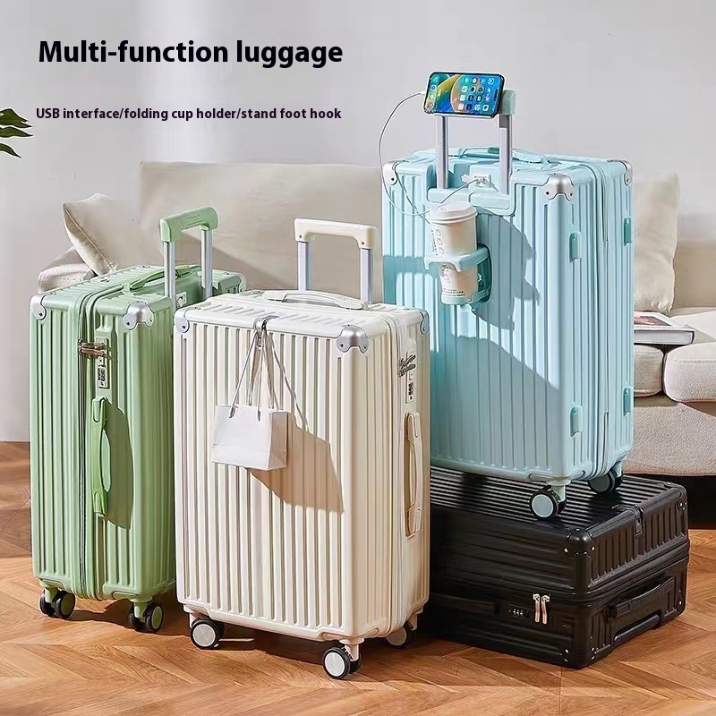 Luggage portable suitcase 20/24 inch hand carry luggage lightweight 100 ...