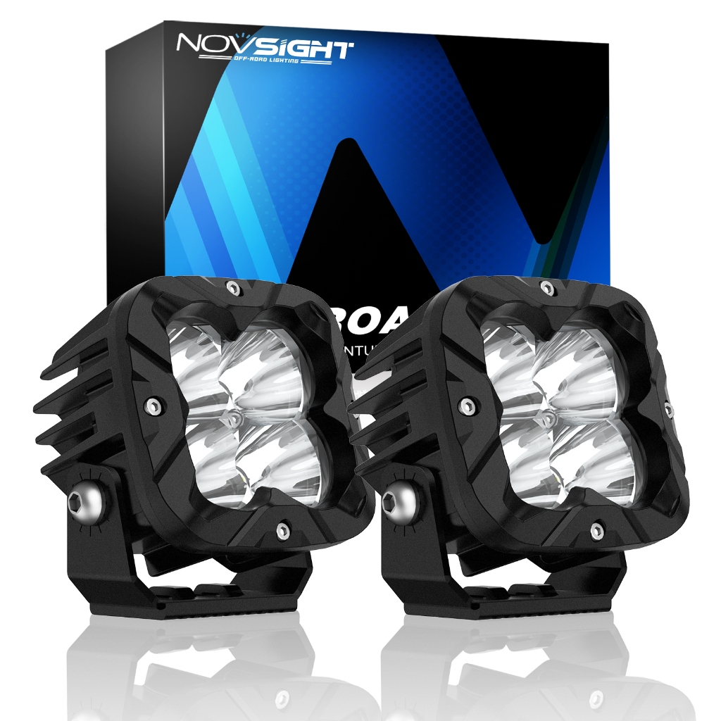 Novsight WL6 3 Inch LED pod light Square Light Driving Light Spot light ...