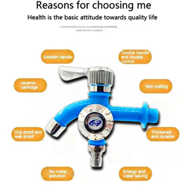 Two Way Faucet PVC Dual Function Gripo For Bathroom and For Kitchen ...