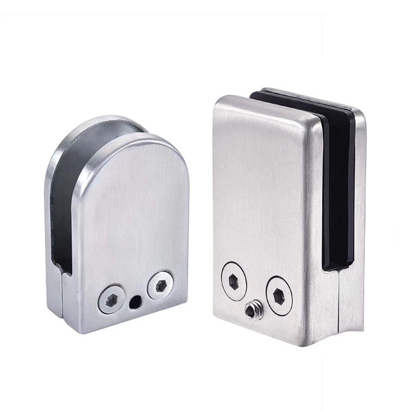 STAINLESS GLASS CLIP , GLASS CLAMP for tempered glass Heavy duty For ...