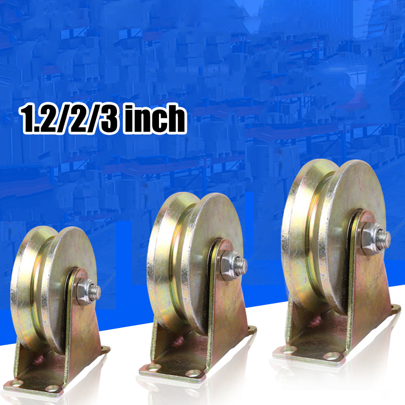 1.2-3 Inch V-Shaped Roller Wheel / Heavy Duty Pulley Sliding Gate ...