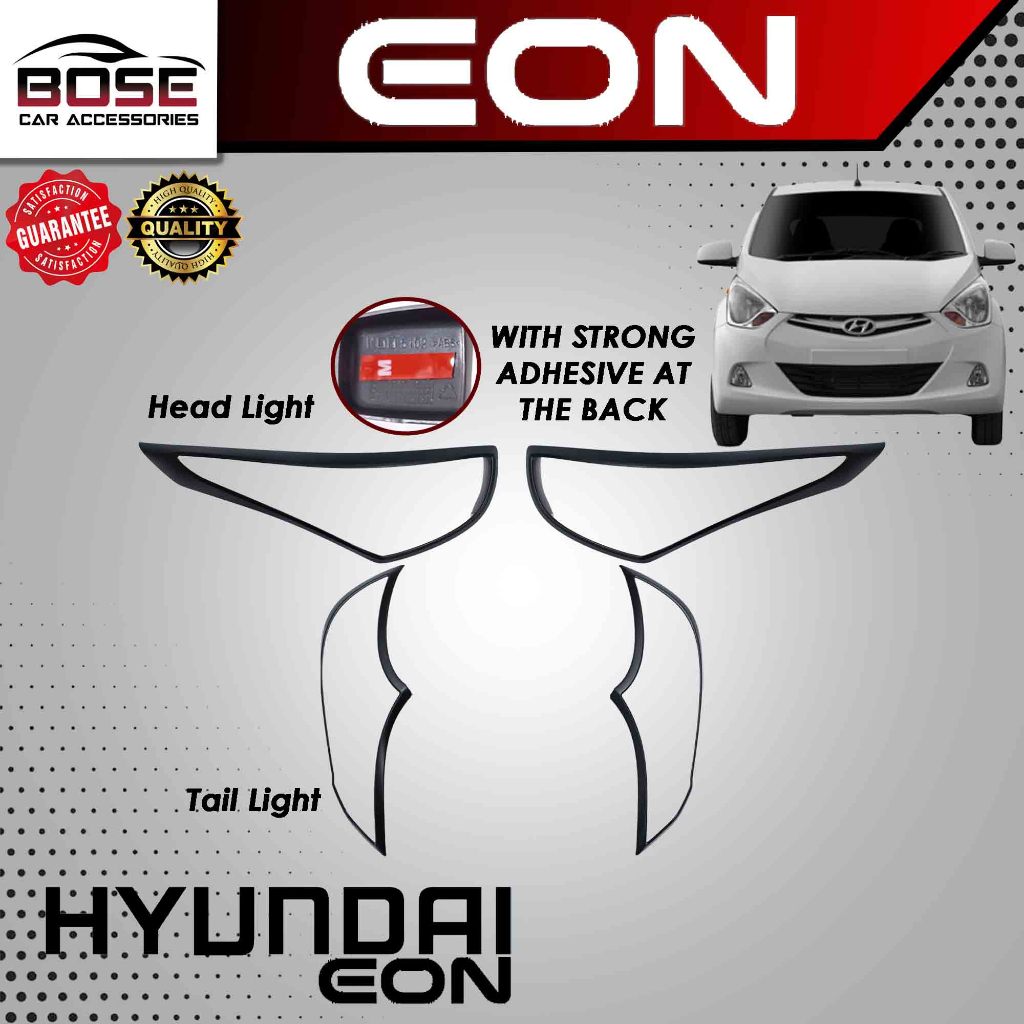Hyundai Eon 2012 - 2022 Year Model Headlight & Tail light Cover / Matte ...