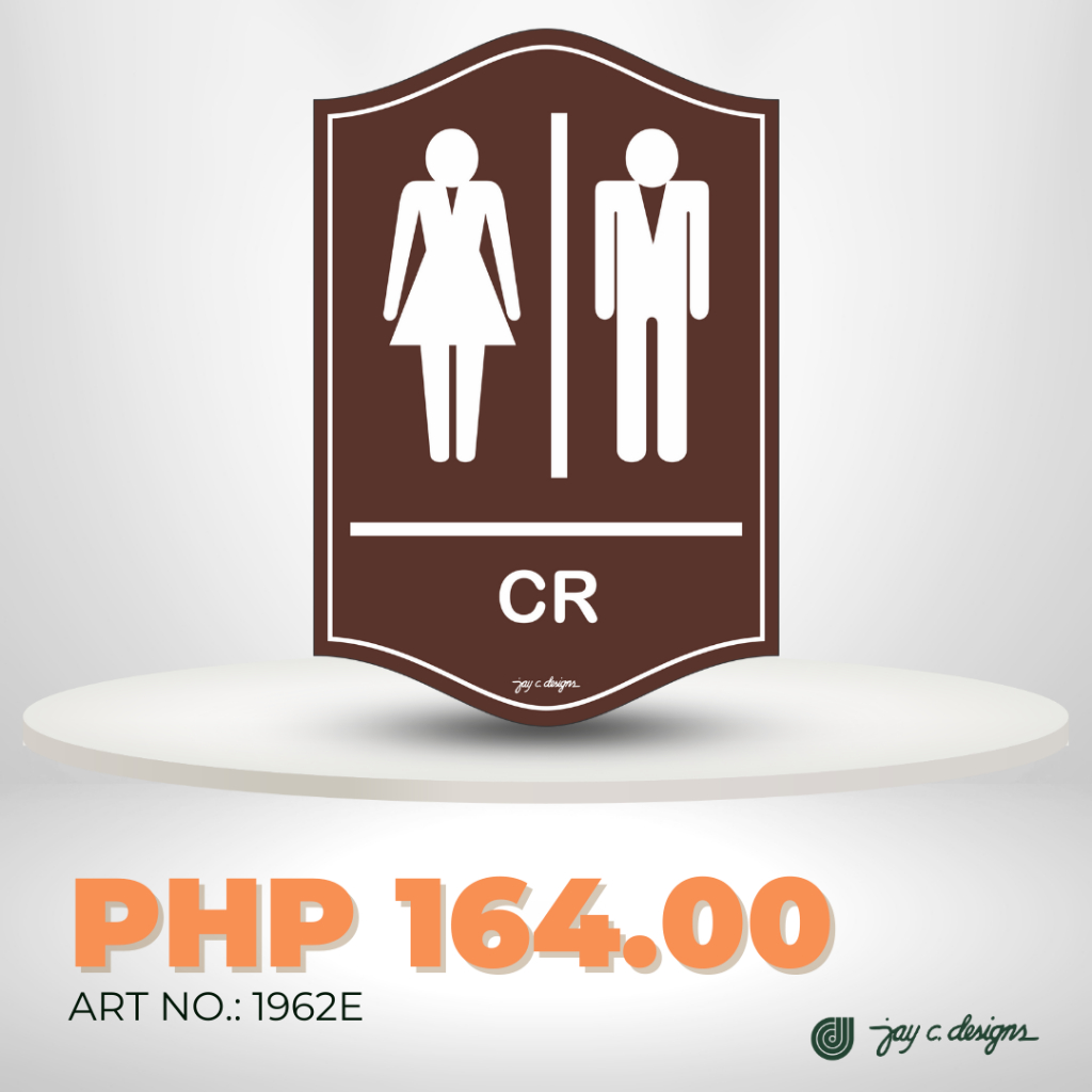 Pinoy Signs - Acrylic Signage Babae/Lalake - Jay C. Designs | Shopee ...