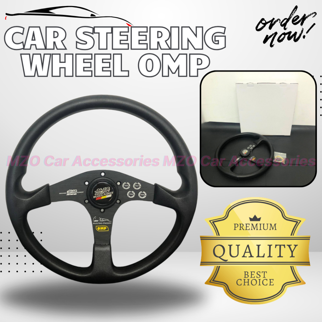 Universal Car Steering Wheel OMP MUGEN High Quality 14inch Steering ...