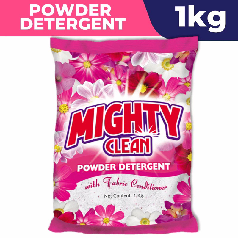 Mighty Clean Powder Detergent – Floral Blossom PINK (1 Kilo) | Shopee ...
