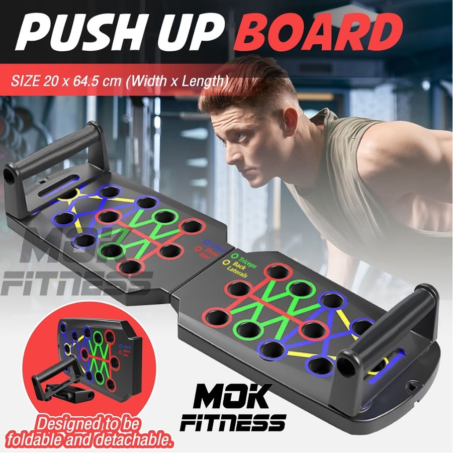 The Ultra Push System Push-up Bracket Board Portable for Home Fitness ...