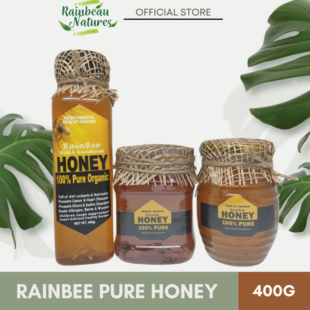 Rainbee Pure Raw Honey Uncultured Organic 400g (250ml) | Shopee Philippines