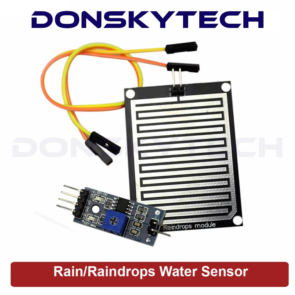 Rain Raindrops Detection Sensor Weather Humidity Module 3 3 5v Shopee Philippines