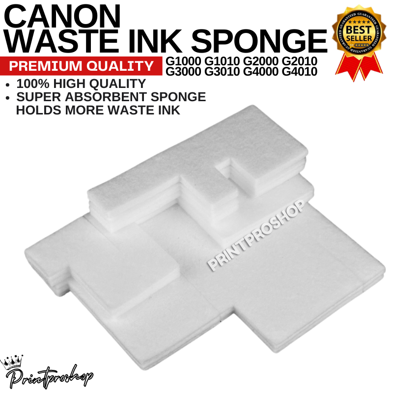 Waste Ink Sponge Pad for Canon PIXMA G1000 G1010 G2000 G2010 G3000 ...