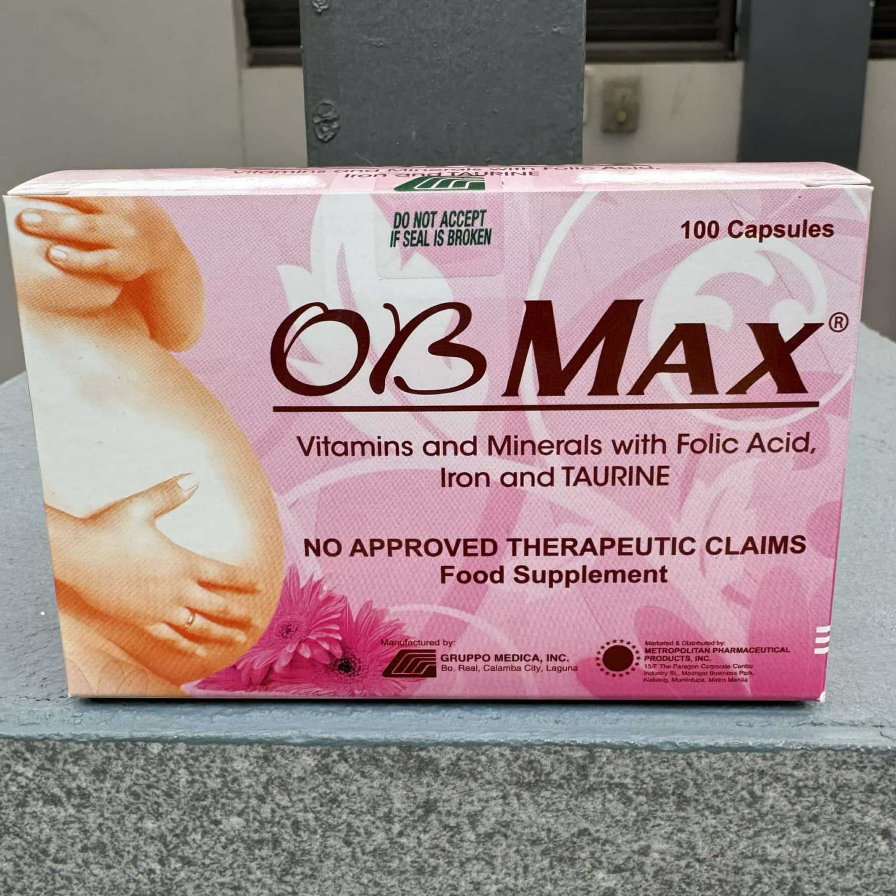 OB Max Vitamins and Minerals Food Supplement (Sold per 10 pcs) | Shopee ...