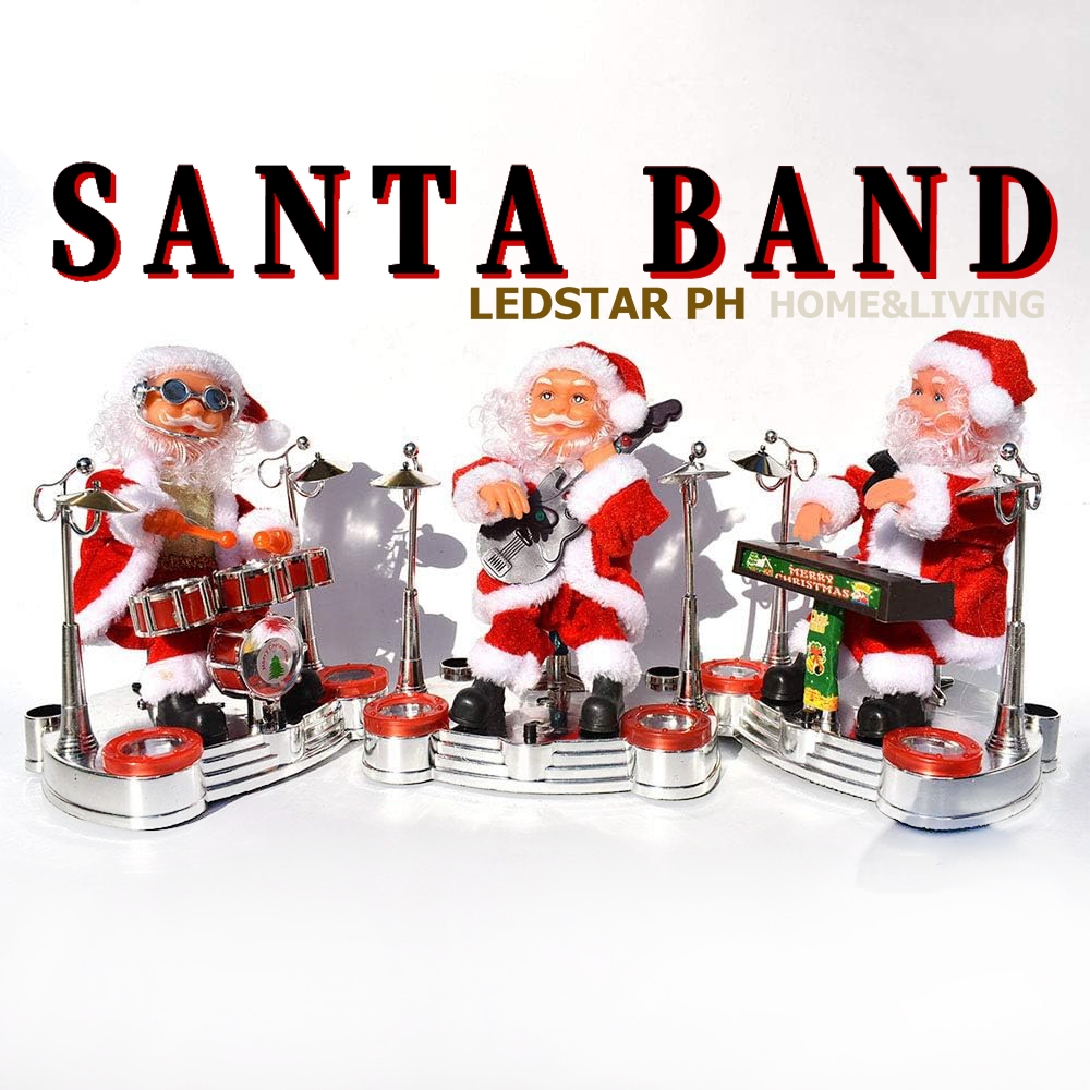 Electronic Santa Doll Toy Santa Claus Music Box Playing Saxophone Piano ...
