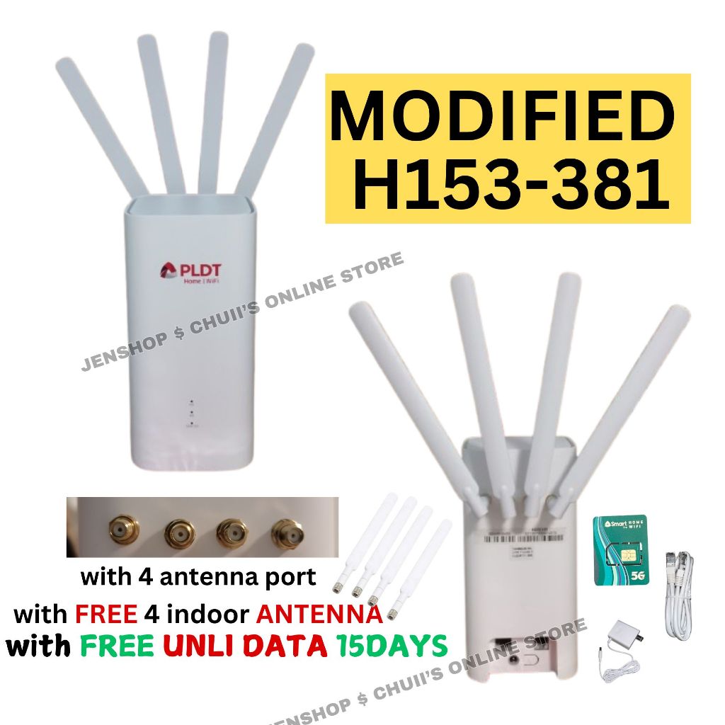 H155-382 and H153-381 MODIFY with antenna port brand new 5G MODEM | Shopee Philippines