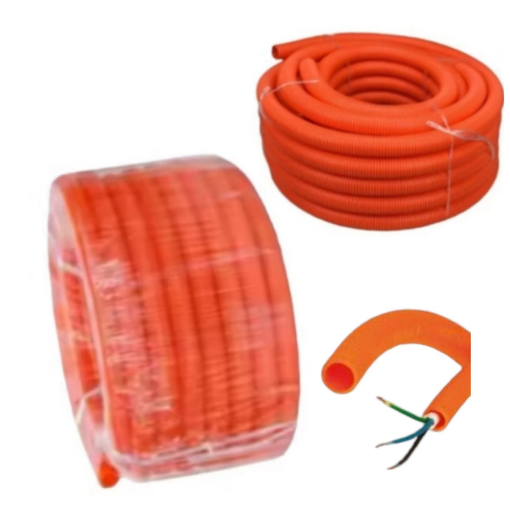 PVC FLEXIBLE HOSE 1/2" (20mm) x 50m PVC corrugated electrical flexible hose | Shopee Philippines