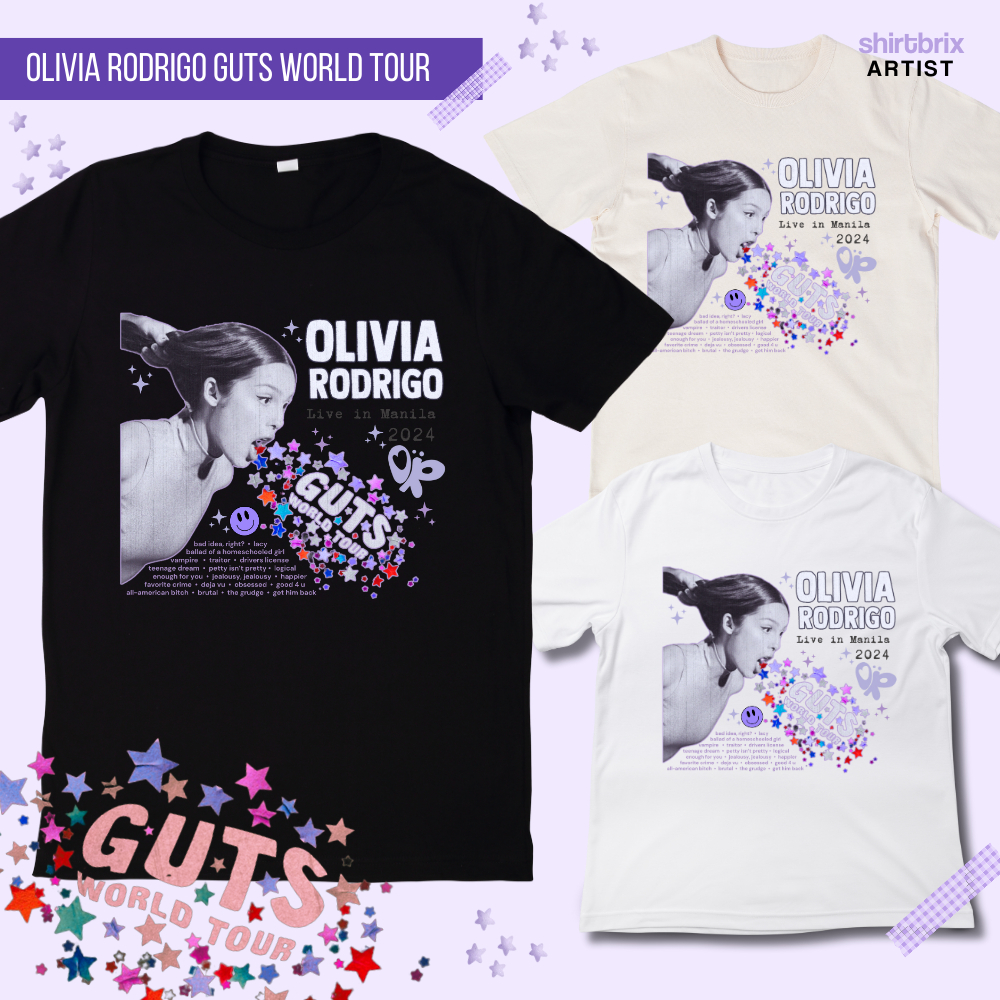 Olivia Rodrigo Spill The Guts Manila Concert T-Shirt | Sour Brutal ...