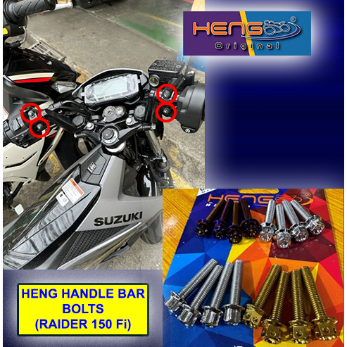 HENG Handle Bar Bolts for SUZUKI RAIDER 150 FI - sold as set/4pcs ...