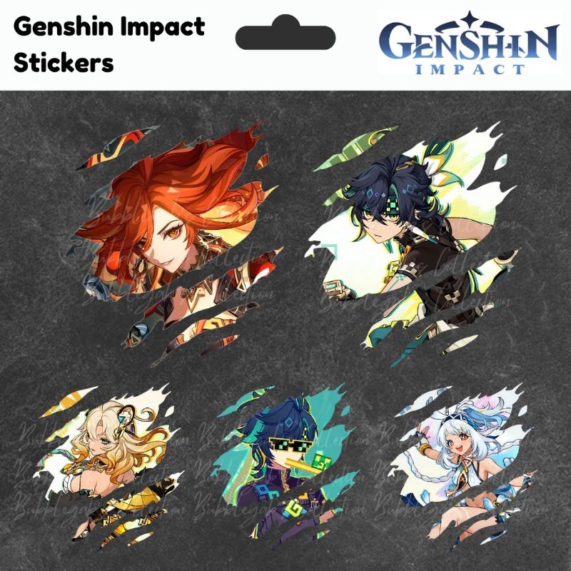 Genshin Impact Vinyl Stickers - Natlan | Kinich, Mavuika, Xilonen ...