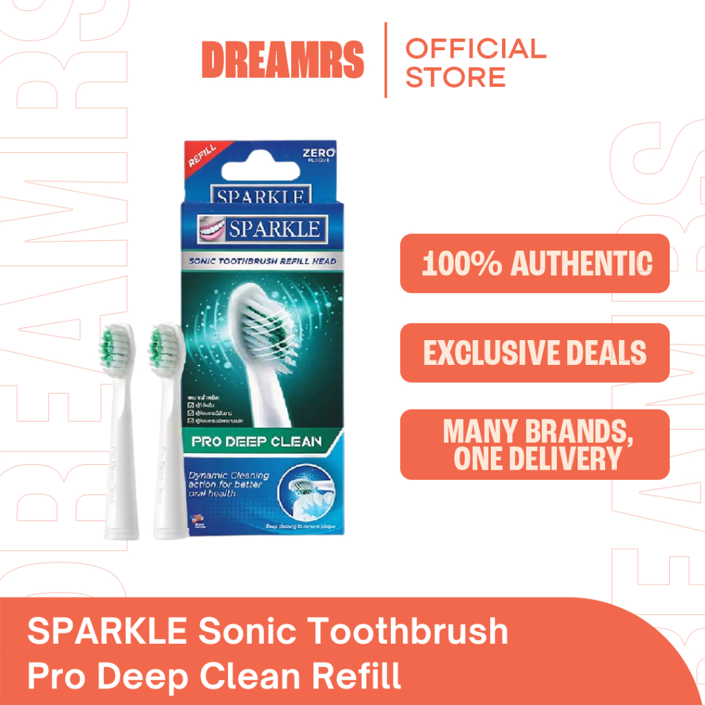 SPARKLE Sonic Toothbrush Pro Deep Clean Refill (DREAMRS) | Shopee ...
