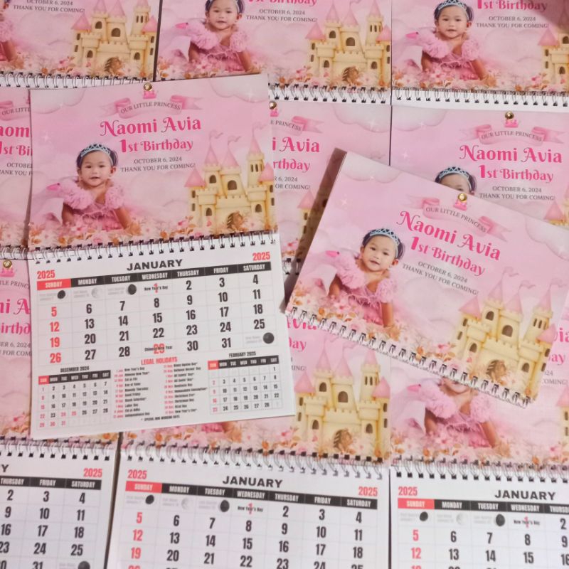 Personalized Calendar A4 size A5 size Desk Calendar | Shopee Philippines