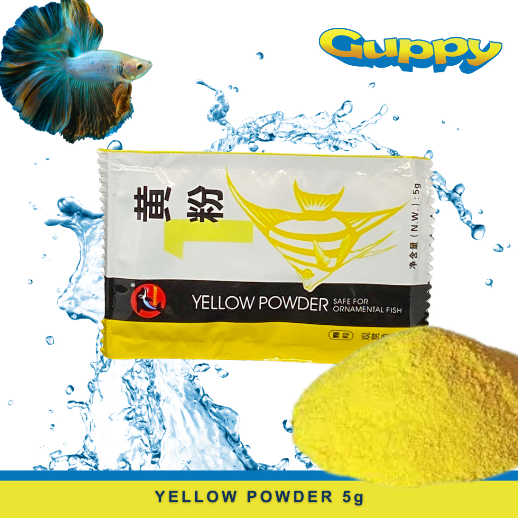 Aquarium Fish Porpoise Yellow Powder for Ornamental Fish 5g | Shopee ...