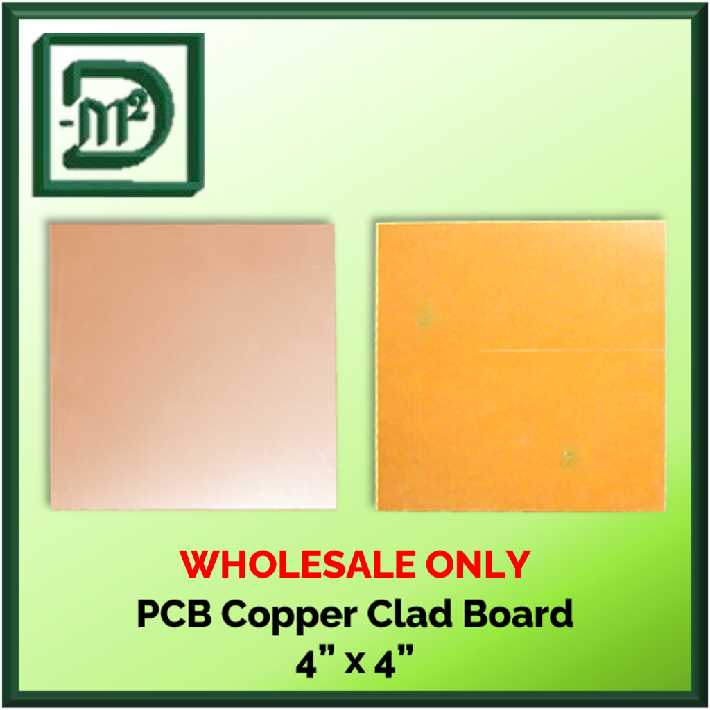 [FOR WHOLESALE PRICE - 10 SETS and above] PCB Copper Clad Board 4" x 4 ...