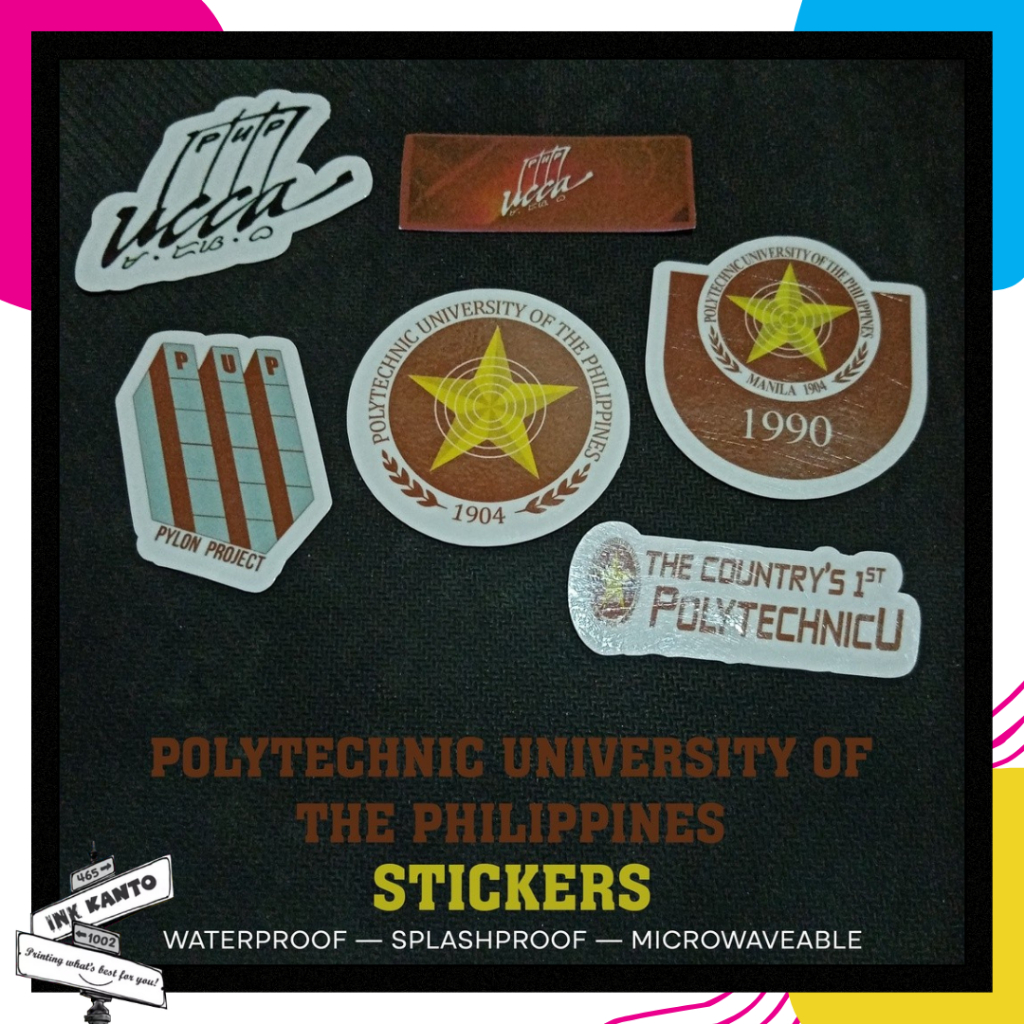 WATERPROOF SCHOOL INSPIRED STICKER PACK POLYTECHNIC UNIVERSITY OF THE ...