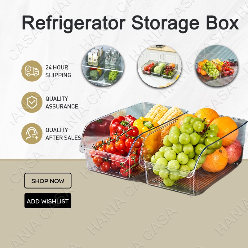 Refrigerator Storage Box Open Food Container Crisper Food Grade Egg ...