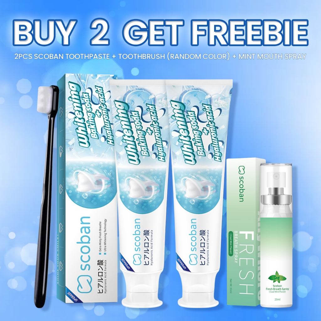 Scoban teeth whitening toothpaste with baking soda Designed for people ...