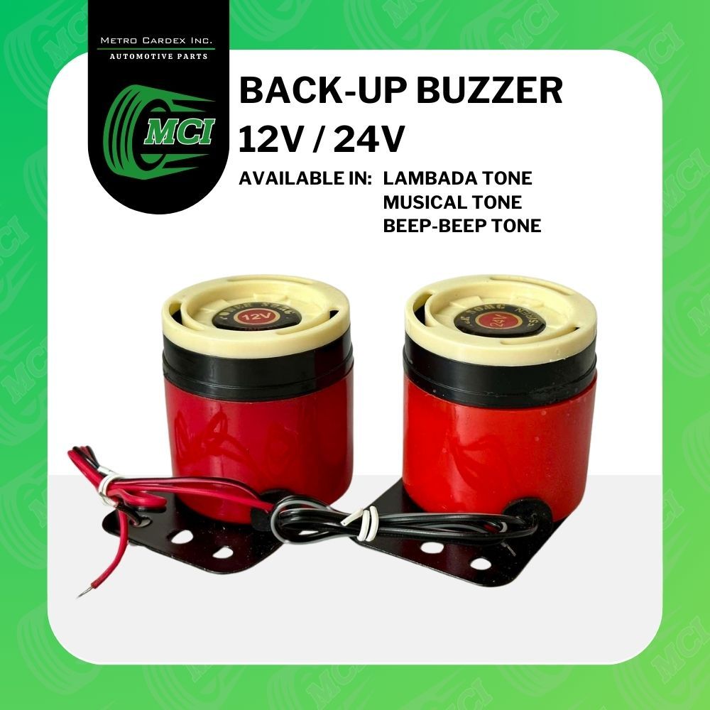 12V 24V Back up Buzzer Lambada Beep-Beep Musical Security Reverse Horn ...