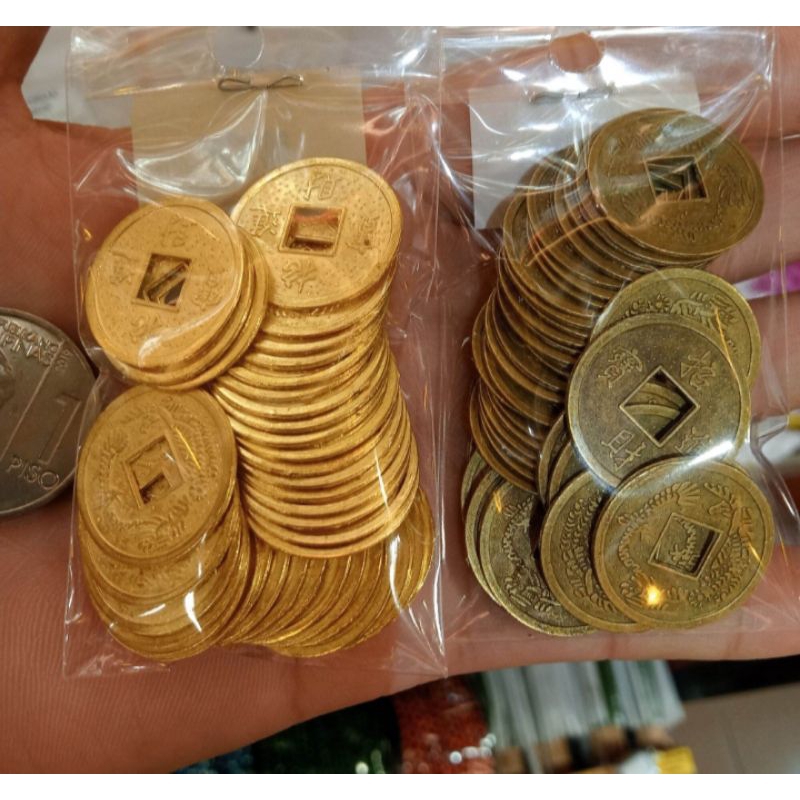 Lucky Coin lucky charms,.Fengshui charm 40pcs,20pcs.,per pack. | Shopee ...