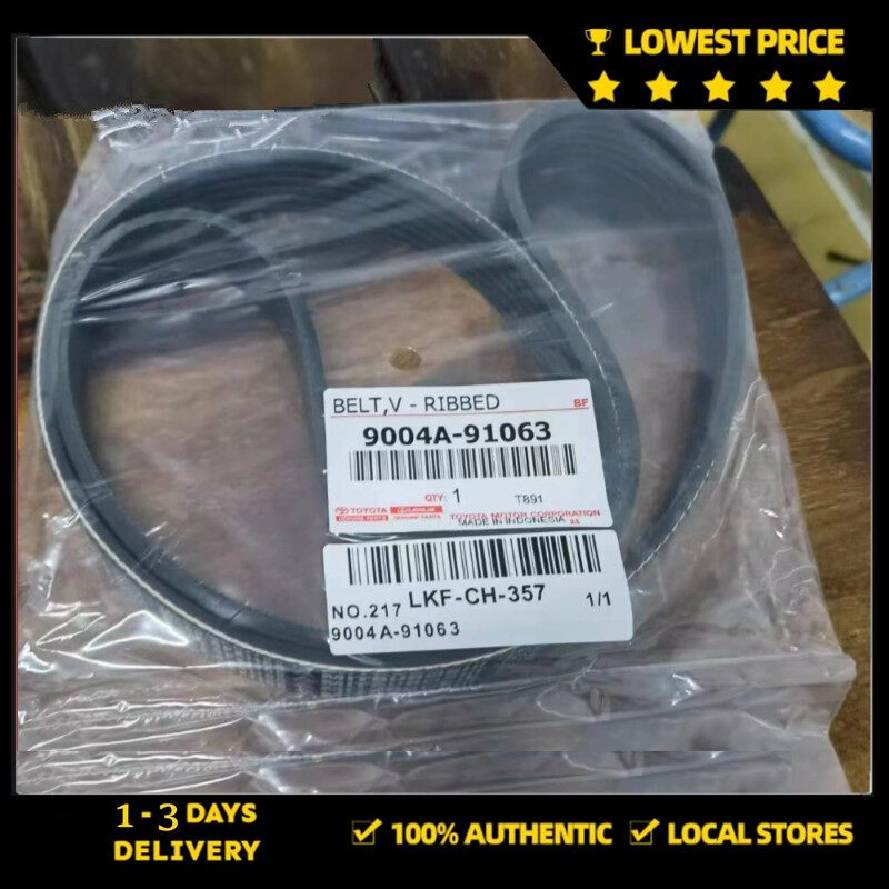 TOYOTA Wigo 2012-2023 Fan Belt TOYOTA Drive Belt 9004A-91063 6PK1155 ...