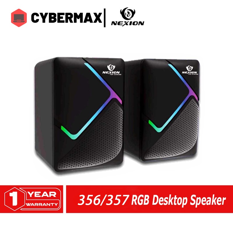 Nexion Mini RGB Speaker 3D Surround Shocking Bass Boost Gaming Speaker ...