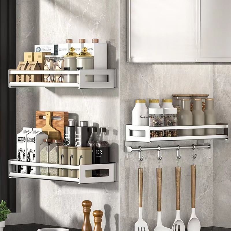 （COD) Kitchen Condiments Hanging Holder Spice Rack Organizer With Hook ...