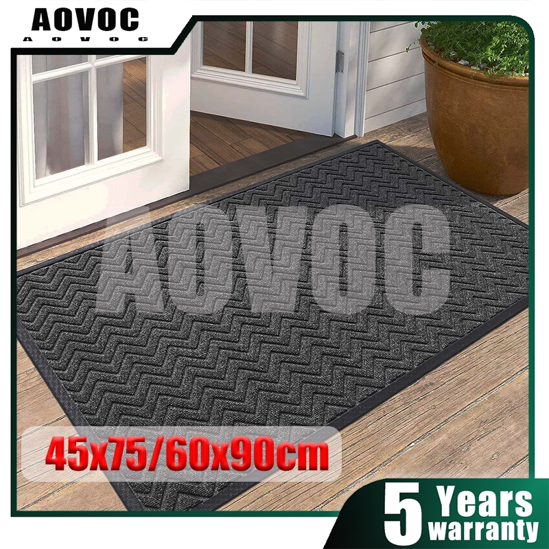 Durable Front Door Mat - Waterproof Floor Mat Heavy Duty Doormat ...