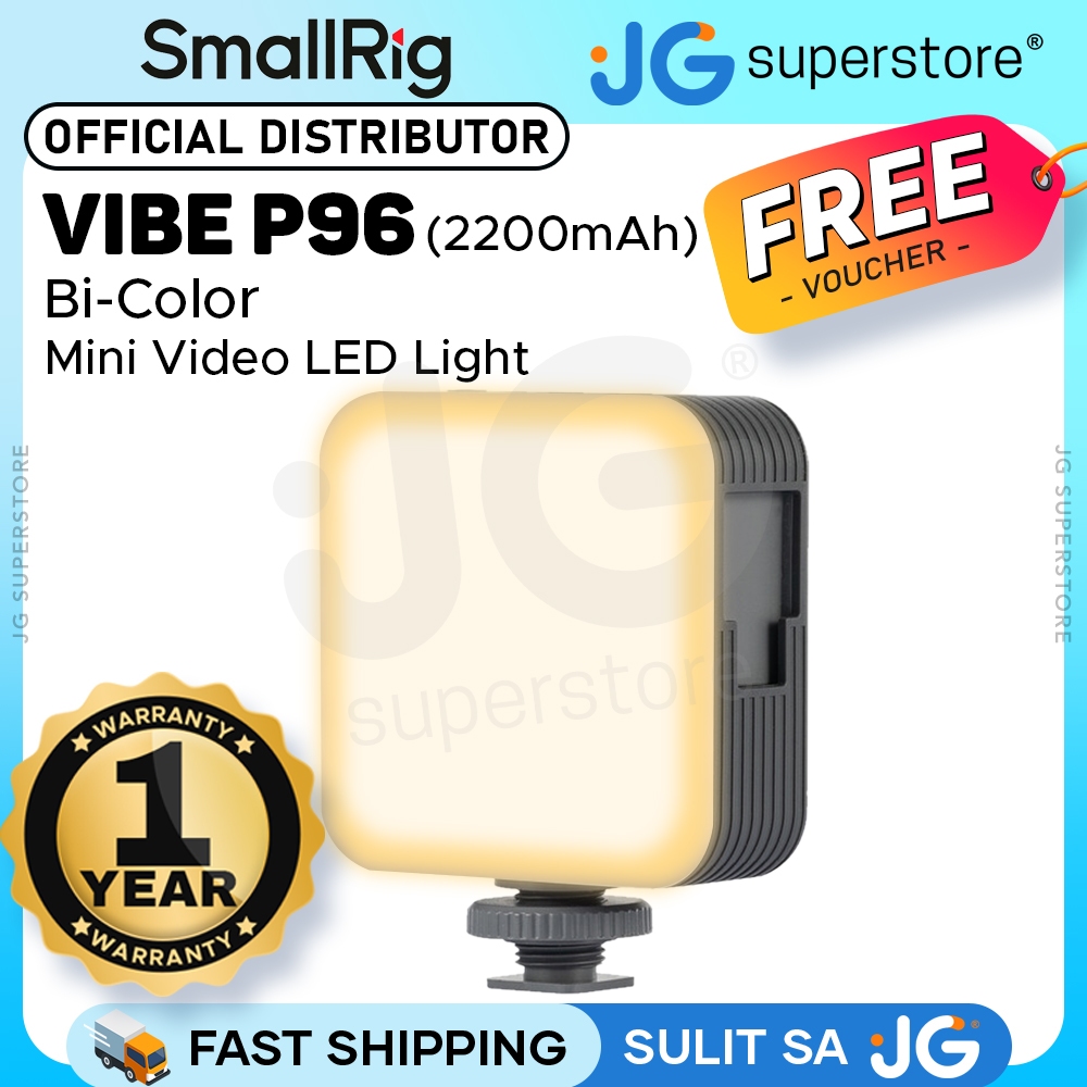 SmallRig Vibe P96 Bi-Color Mini Video LED Light 2700K to 6500K CCT ...