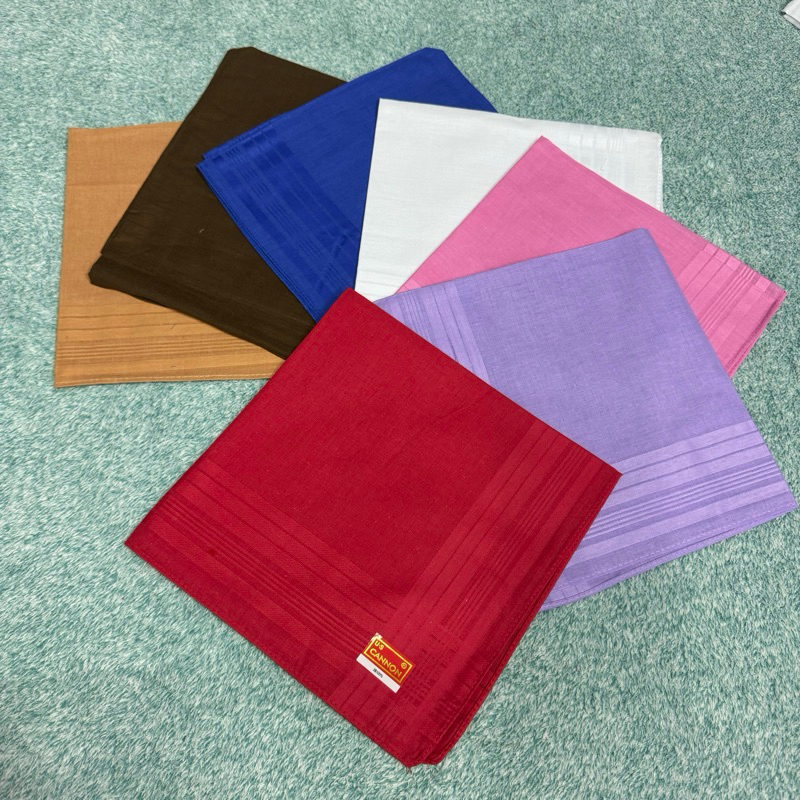 6/12 pcs affordable handkerchief for unisex plain colored panyo striped ...