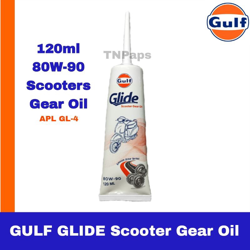 Gulf Glide Gear Oil 120ml 80W-90 Scooter Gear Oil APL GL-4 | Shopee ...