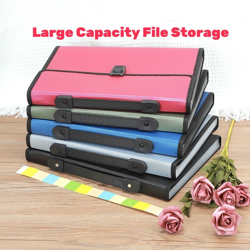 A4 Document Storage Expanding File with handle large capacity Folder ...