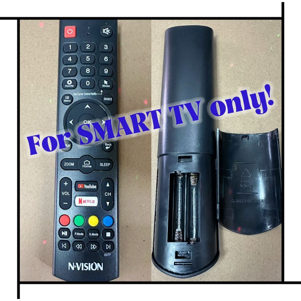 NVISION Smart tv remote for NVISION led tv's [tested before ship out ...