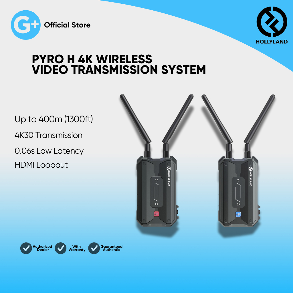 Hollyland Pyro H 4K HDMI Wireless Video Transmission System 400m Range 1TX Support 4RX | Shopee ...