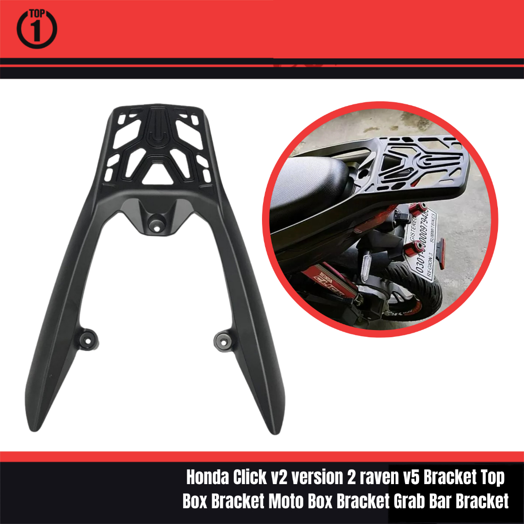 Honda Click v2 version 2 raven v5 Bracket Top Box Bracket Moto Box ...