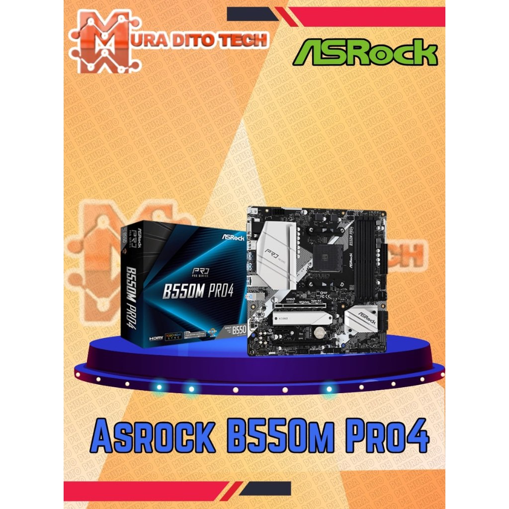 ASROCK B550M PRO 4 ATX AMD AM4 Motherboard | Shopee Philippines