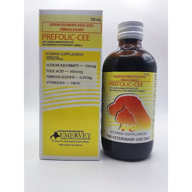 Prefolic-Cee Sodium Ascorbate + Folic Acid + Ferrous Sulfate 120ml (For ...