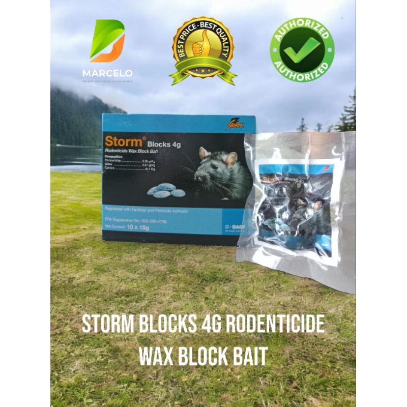 Storm Blocks 4G Rodenticide Wax Block Bait / Rat Killer / Rat Poison ...