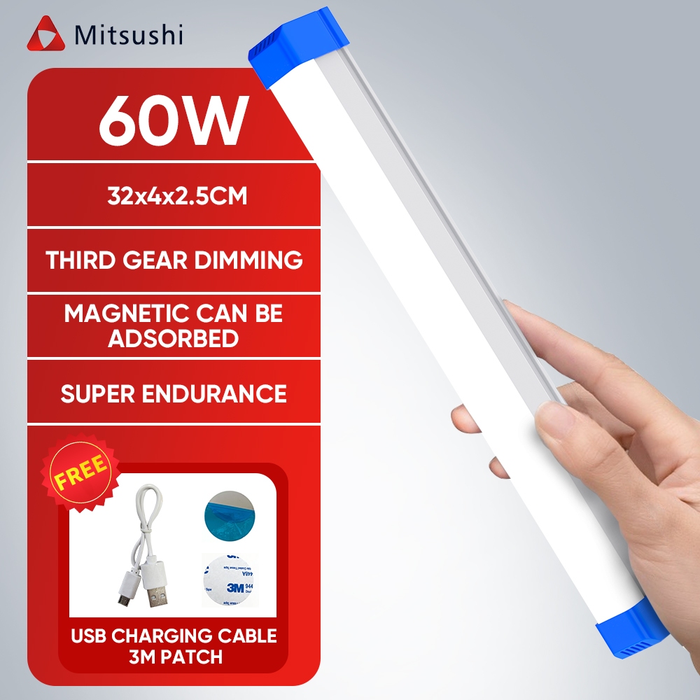 Mitsushi Rechargeable LED LIGHT TUBE With USB rechargeable light LED ...
