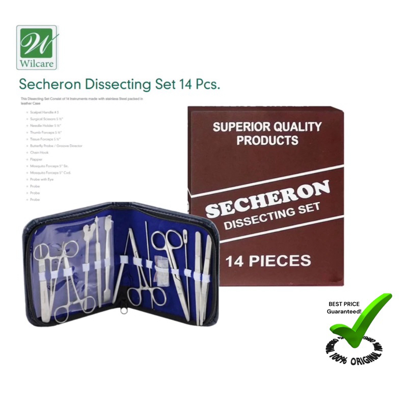 SECHERON DISSECTING SET 14 pcs ~ Medical Student Secheron Set ...