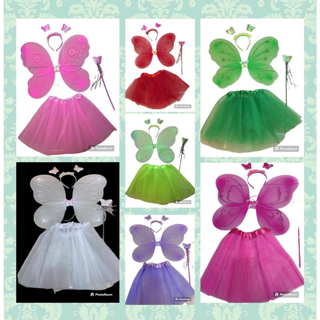 Butterflies wings set KIDS Costume (4in1) | Shopee Philippines