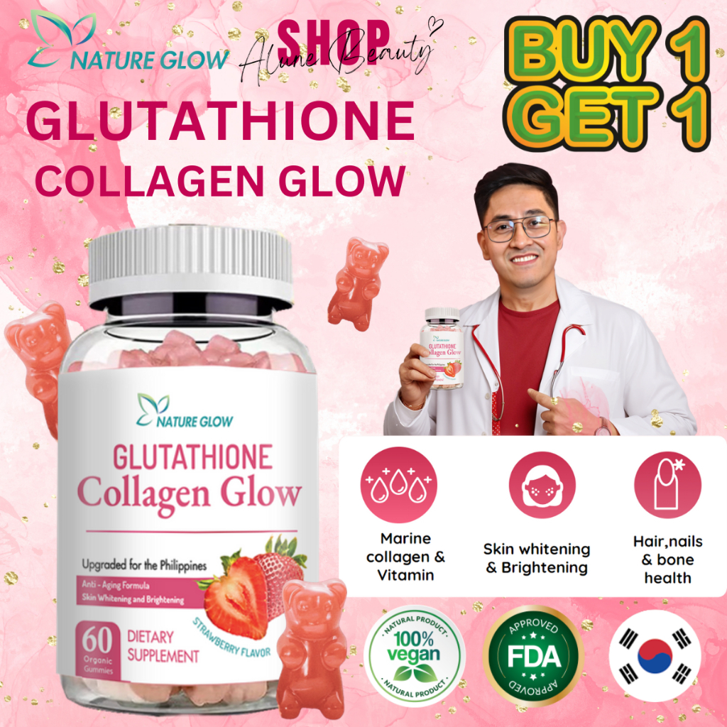 NATURE GLOW Glutathione Collagen Glow Original Anti-Aging Whitening ...