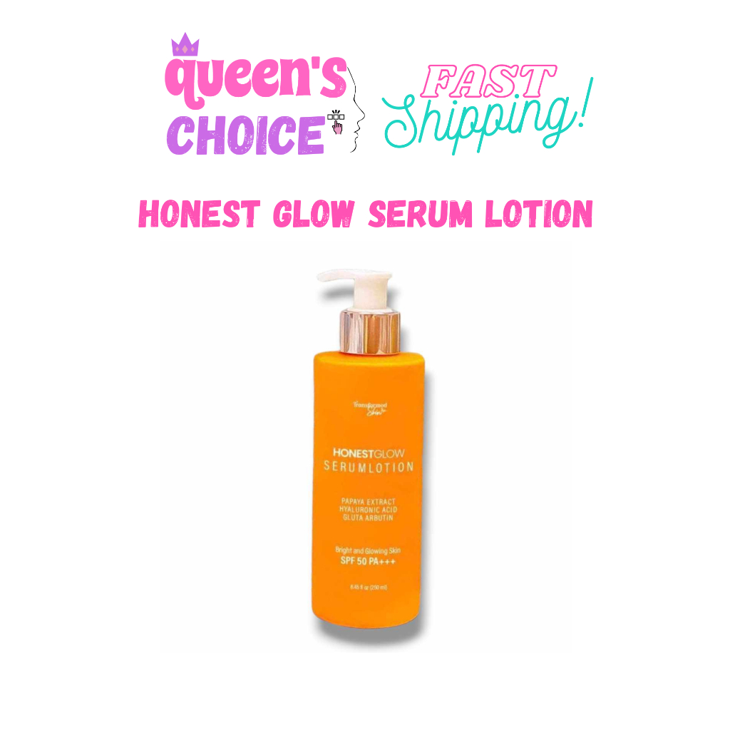 Honest Glow Serum Lotion Papaya Extract / SPF50 PA+++ 250ML | Shopee ...