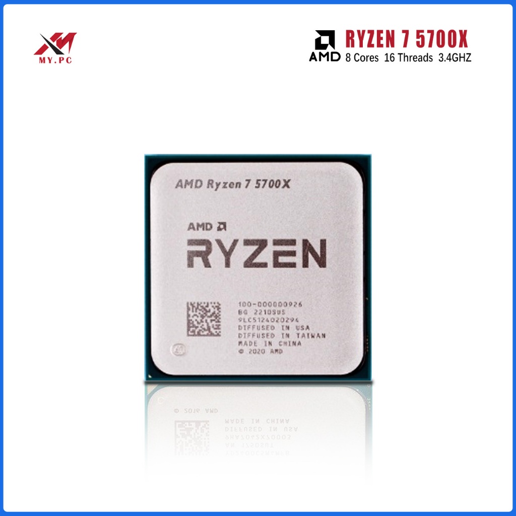 AMD Ryzen 7 5700X 3.4GHz 8-Core 16-Thread 65W Socket AM4 CPU Processor ...